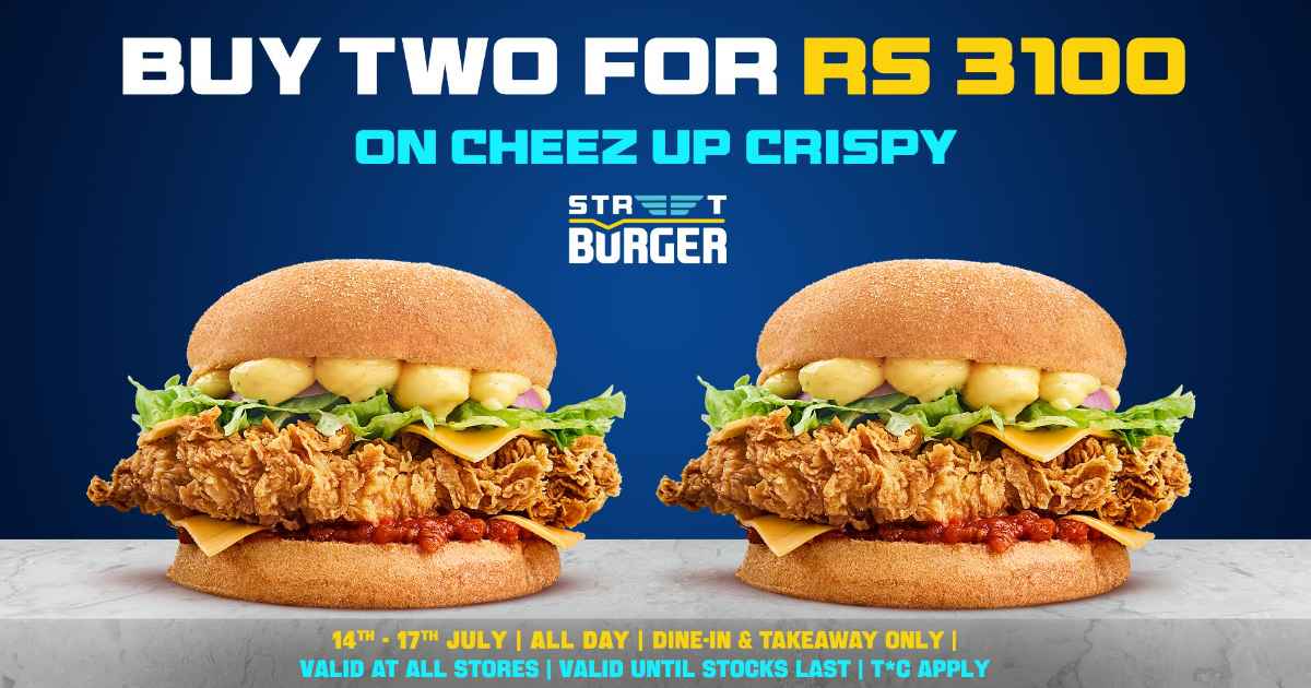 Buy 2 for 3100 on Cheese Up Crispy